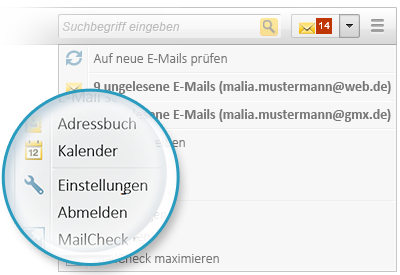 WEB.DE MailCheck - schneller E-Mails checken, einfach und sicher!