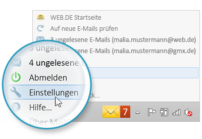 WEB.DE MailCheck - schneller E-Mails checken, einfach und sicher!